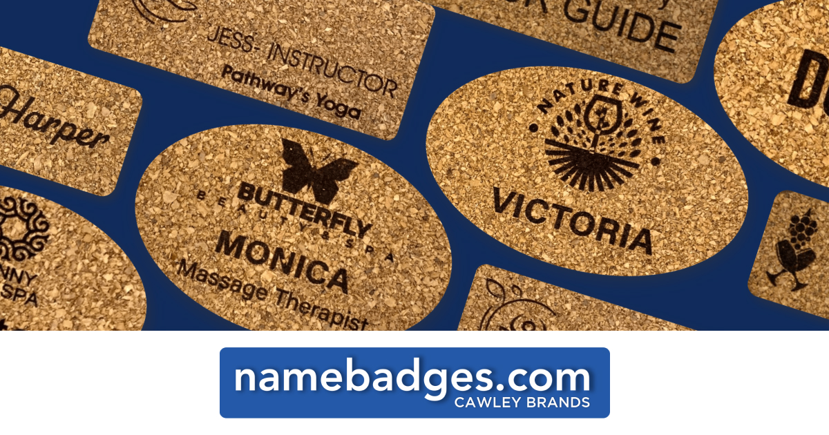 Cork Name Badges | Design Custom Online | NameBadges.com